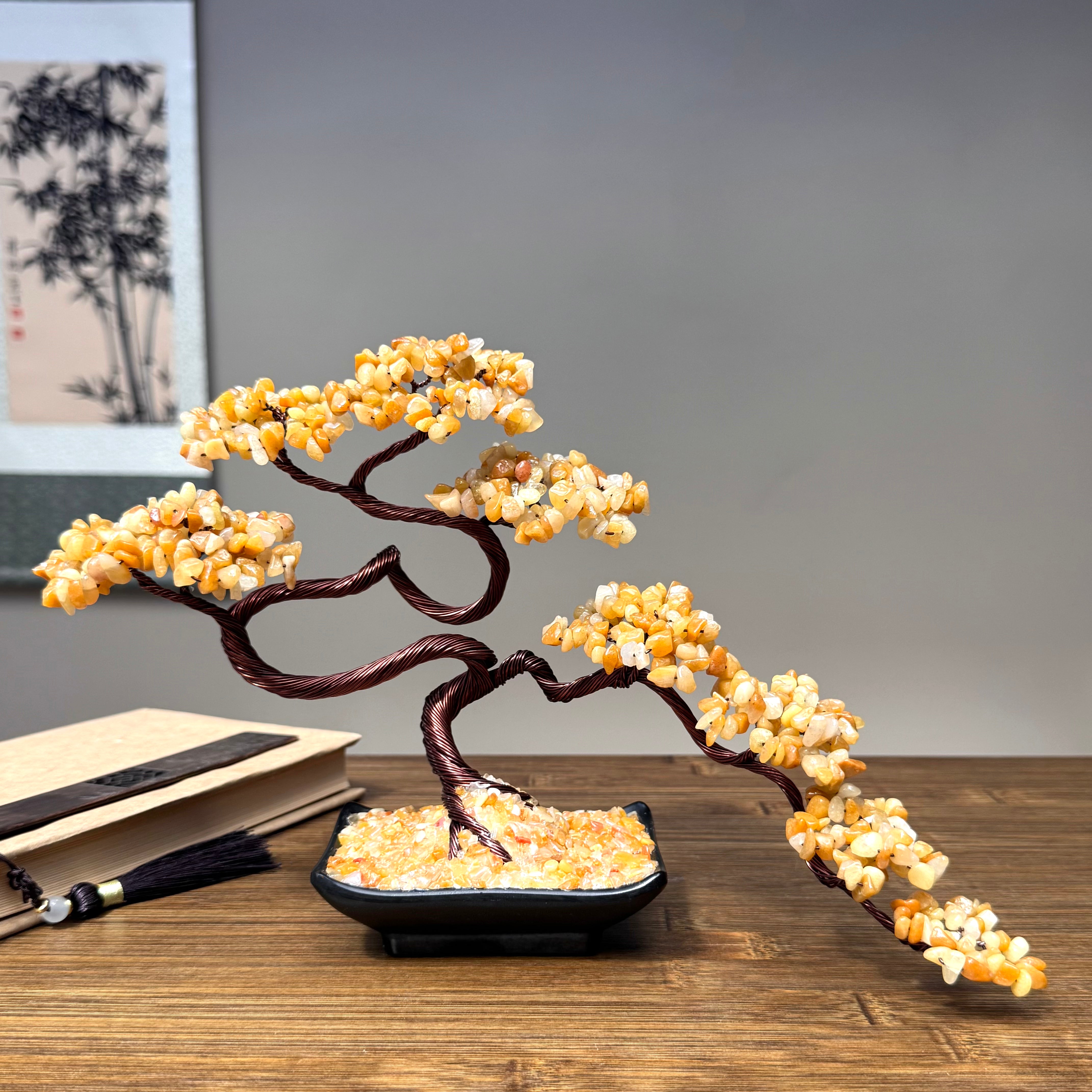 Yellow Aventurine Bonsai Crystal Tree – thecrystaltrees.com